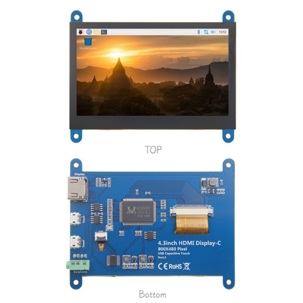 4.3 Inch IPS 800X480TFT LCD Display